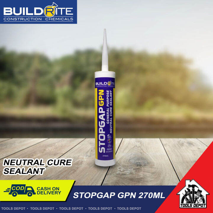 BUILDRITE STOPGAP GPN General Purpose Neutral Cure Sealant 270ML | Lazada PH