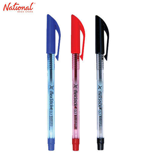 Flex Office Flexstick Gel Pens 3's Black/Blue/Red 0.7mm FO-GELB08 ...