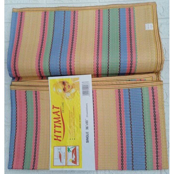 BANIG MAT SINGLE SIZE (91cmx203cm) sleeping Banig mat picnic | Lazada PH