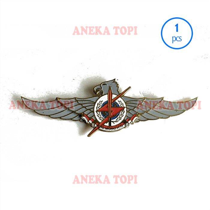 Pin Wing Monusco Abu Brevet Pin Wing Monusco Abu - Aneka Topi / 1 pcs | Lazada Indonesia