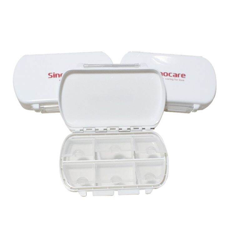 Hộp chia thuoc 6 ngăn mini tiện lợi bỏ túi Khay đựng thuoc gia đình ...