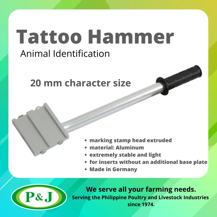 Tattoo Hammer 20mm Slap on for Animal Identification | Lazada PH Tattoo Hammer 20mm Slap on for Animal Identification | Lazada PH