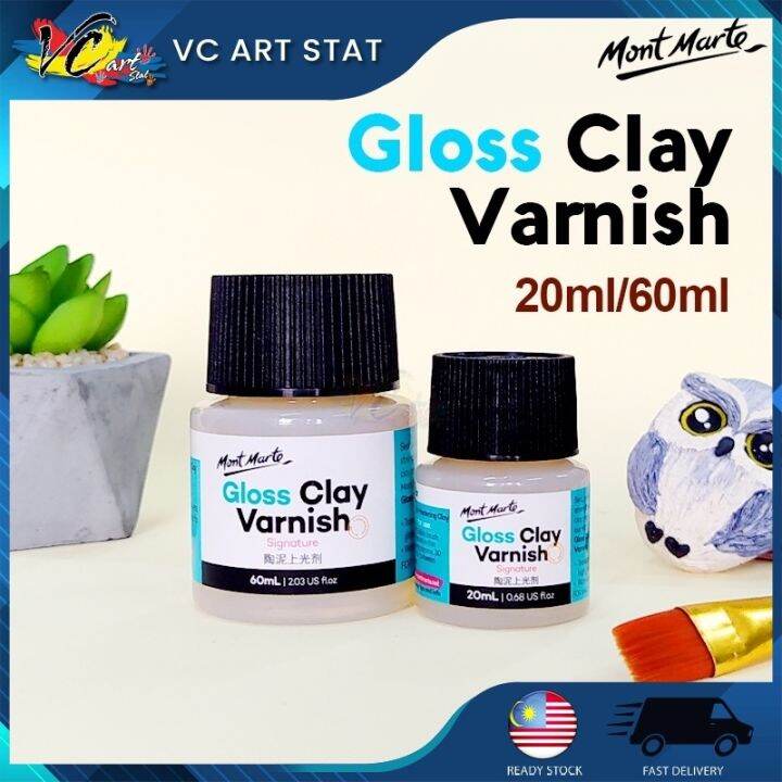 Art Mont Marte Transparent Clay Varnish Sculpture Sealant Clear Polymer ...