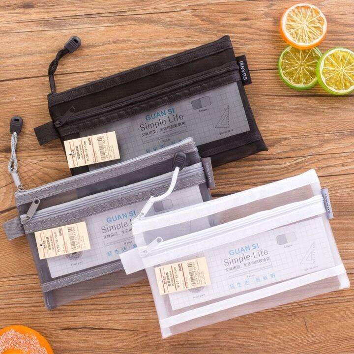 MAGIC Zipper Sederhana Tas kantor Transparan sekali Kapasitas besar ...