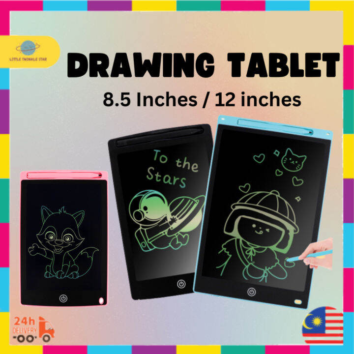 Kids Drawing Tablet (8.5/10inches) Graphic Tablet, Lcd Writing Tablet ...