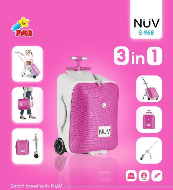 Koper Travel Bisa Dinaiki Anak PMB NUV S968 SMART TRAVEL WITH NUV S968 ...