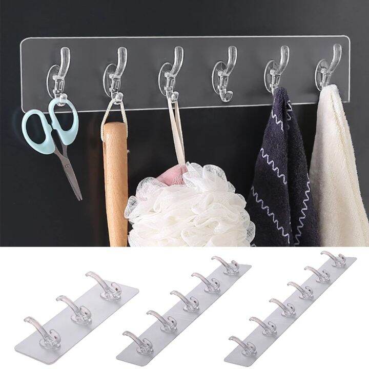 Transparent Row hooks, No Perforation and Traceless Hooks, 5 with 6 ...