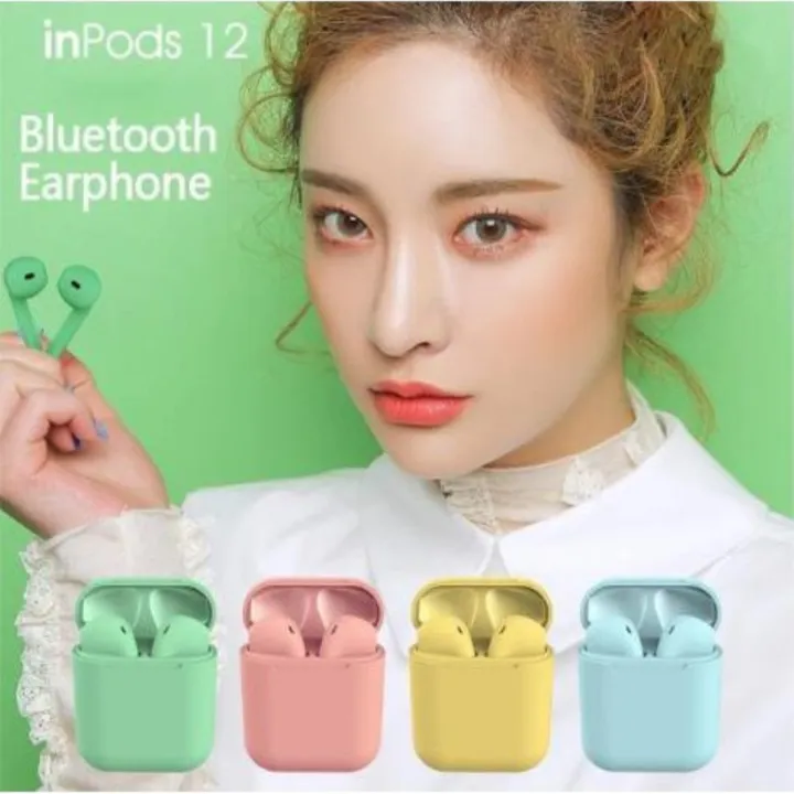 INPODS 12 Macaron 5.0 frosted HIFI bilateral stereo TWS wireless ...
