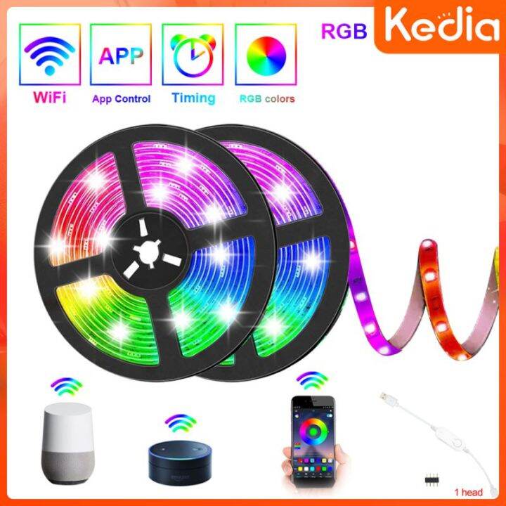 Kedia Wifi USB ไฟ Led RGB SMD 5050แถบแสงที่มีความยืดหยุ่น Tuya สมาร์ท ...