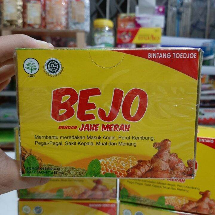 [1BOX= 12SACHET] BEJO JAHE MERAH / BINTANG TOEDJOE 7 / MASUK ANGIN MUAL ...