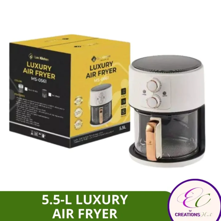 [EC CreationsHub] BEST SELLING 5.5-L Luxury Air Fryer / Air Fryer on Sale / Air Fryer / Healthy ...