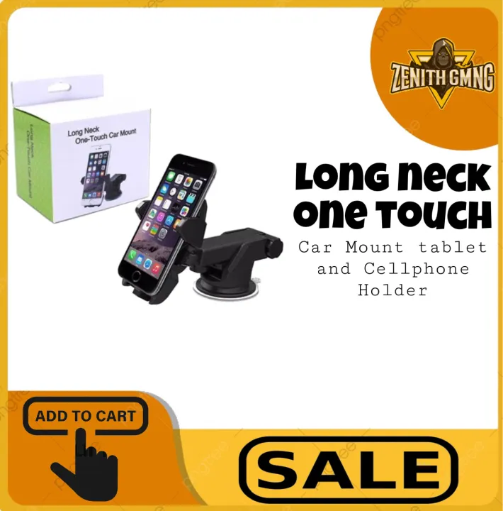 ORIGINAL Long neck One-touch car mount tablet/cellphone holder | Lazada PH