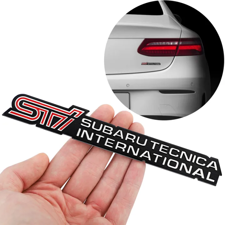 STI Car Sticker Rear Trunk Tail Emblem Badge Auto Styling for Subaru ...