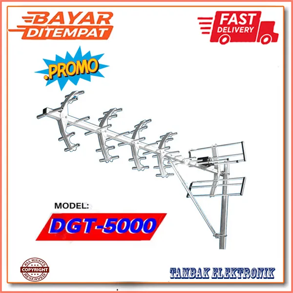 Antena TV Digital / Analog PF Digital 5000 Outdor Antena Luar biasa ...