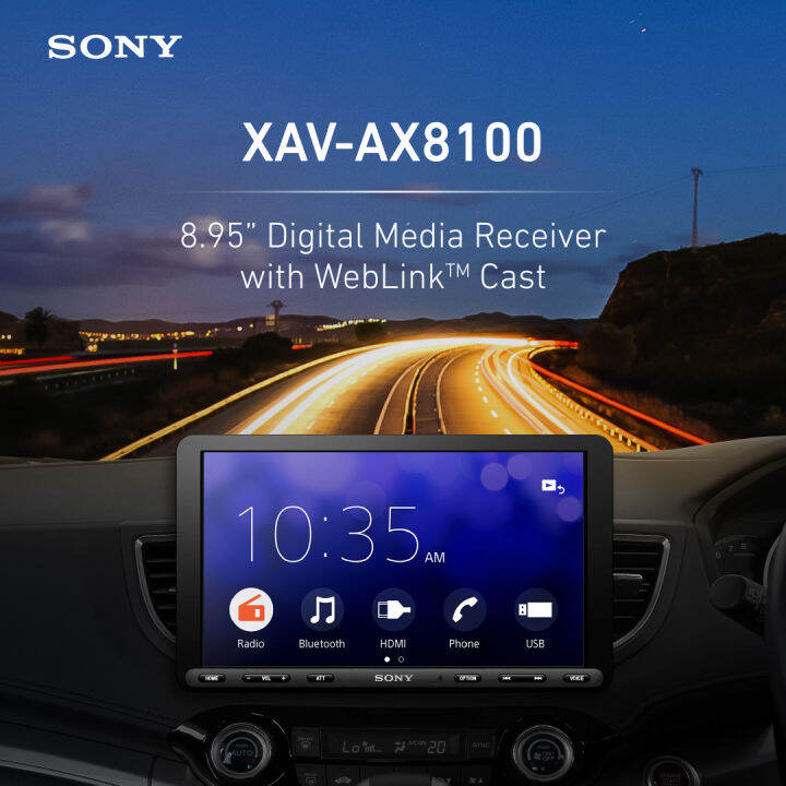 SONY XAV-AX8100 - 8.95” (22.7 cm) Digital Media Receiver with WebLink™️ ...