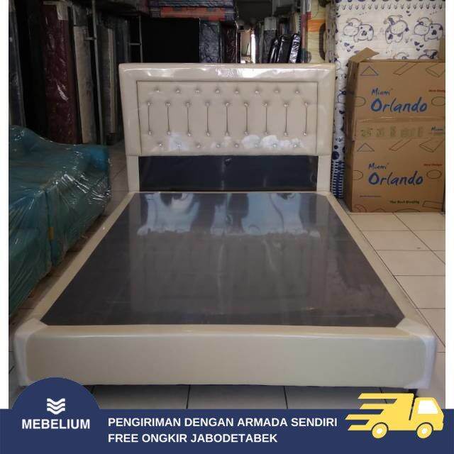 Dipan + Sandaran Ranjang Kayu Solid Minimalis Rapih Halus [Mebelium ...