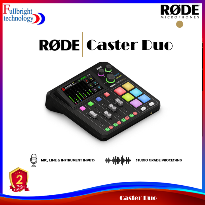 RODE Caster Duo พอดแคสต์ มิกเซอร์ สำหรับงานพอดคาสต์และคอนเทนต์ (ประกัน ...