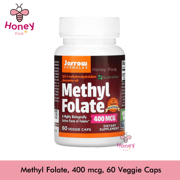 Jarrow Formulas, Methyl Folate, 400 mcg, 60 Veggie Caps | Lazada.co.th