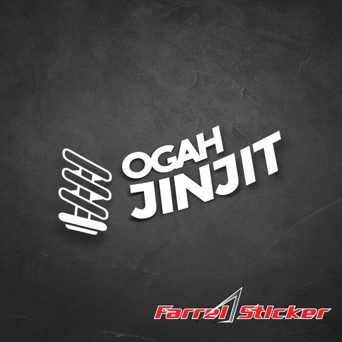 Stiker Sticker Ogah Jinjit cutting - Putih | Lazada Indonesia