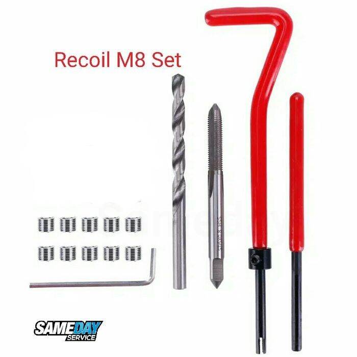 Thread Repair Kit Set Recoil M8 Helicoil untuk Drat Slek Dol Rusak ...