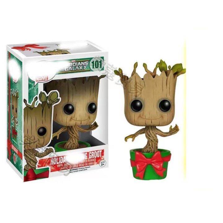 Funko POP Marvel: Holiday Dancing Groot Bobble Action Figure Chirldren ...