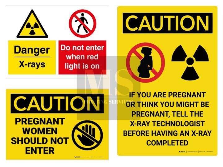 Xray Room Signages (Laminated A4 Size) | Lazada PH