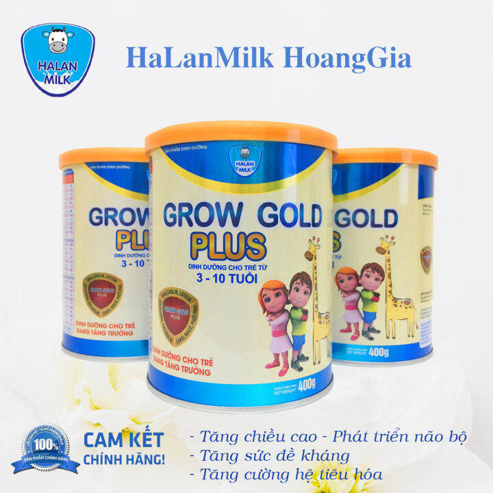 Sữa Grow Gold Plus - Halan Milk - 400gr- Tăng chiều cao, tăng sức đề ...
