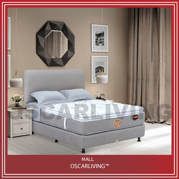 Musterring Grace Kasur Springbed Latex Tebal 30 Cm Bedset Euro Fullset ...
