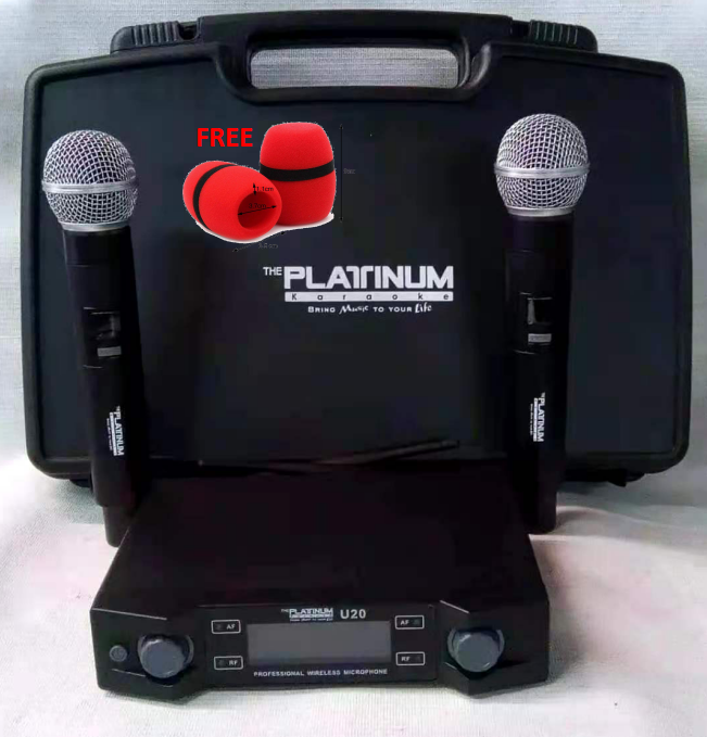 The Platinum U20 PTW 400U Wireless Microphone With Free Foam | Lazada PH
