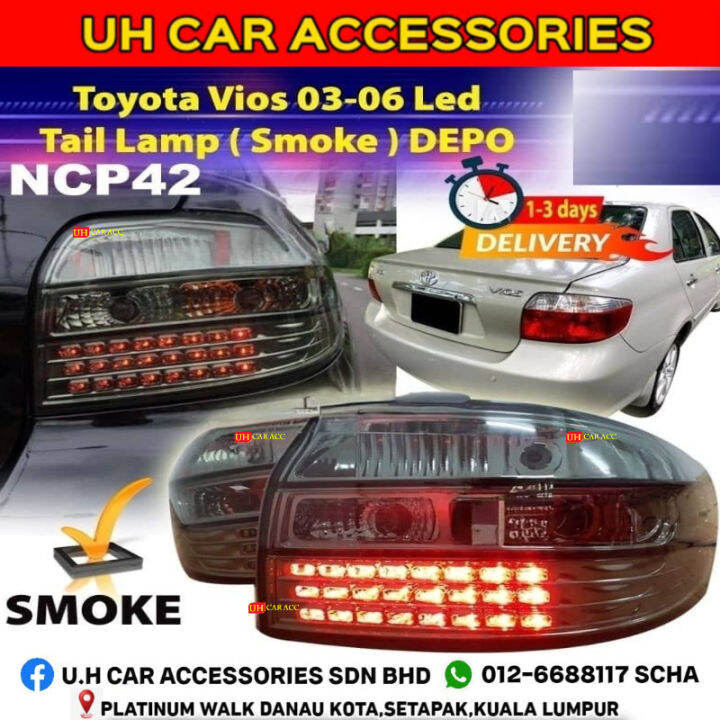 TOYOTA VIOS NCP42 2003 2004 2005 2006 LED TAIL LAMP TAILLAMP LIGHT ...