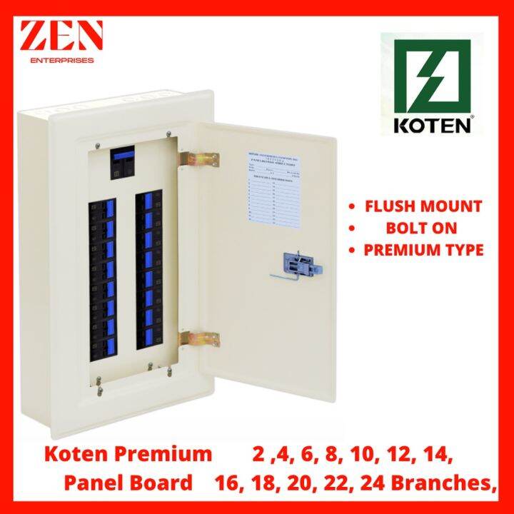 Koten Premium Panel Board Box 2Pole Bolt On 2,4,6,8,10,12,14,16,18,20 ...
