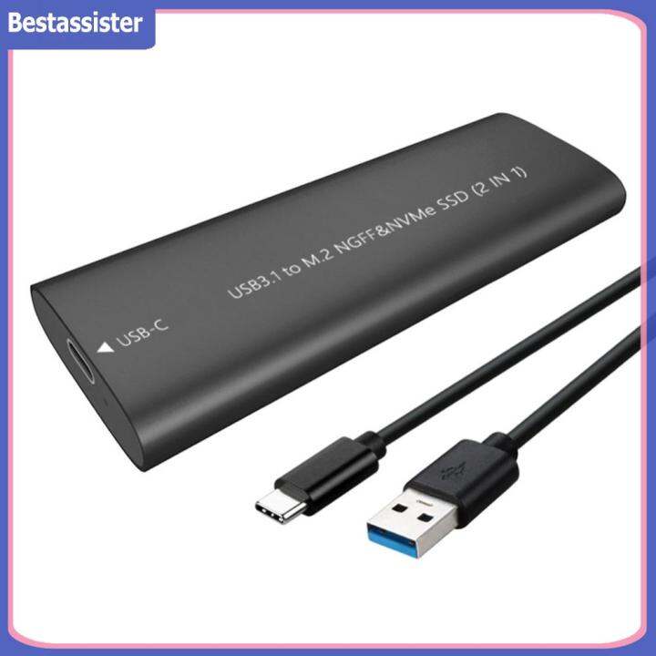M.2 NGFF/MVMe SSD To USB 3.1 External SSD Enclosure USB3.1 Type-C Solid State Drive Enclosure ...