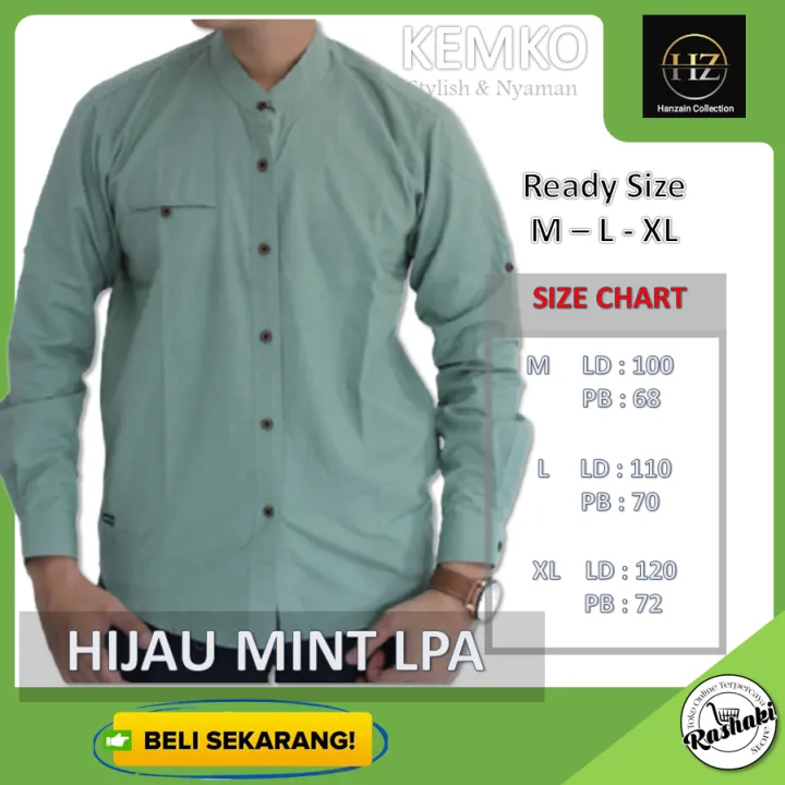Baju Koko Rabbani Lengan Panjang Pria Laki-laki Dewasa Original Kemko ...