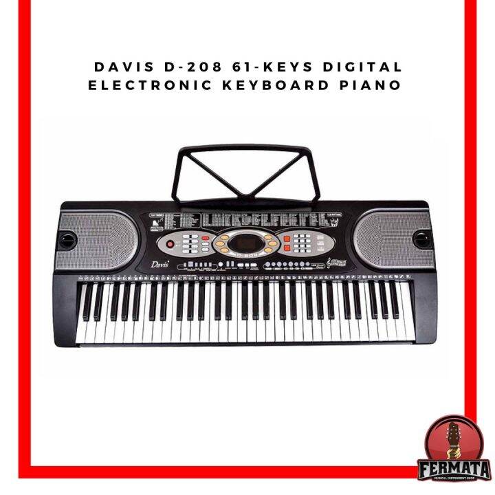 Davis D-208 61-Keys Digital Electronic Keyboard Piano with or without ...