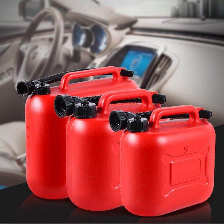 5L/ 10L/ 20L HDPE Jerrycan Petrol Diesel Water Fuel Tank Gasoline Container Jerry Can Spare Fuel ...