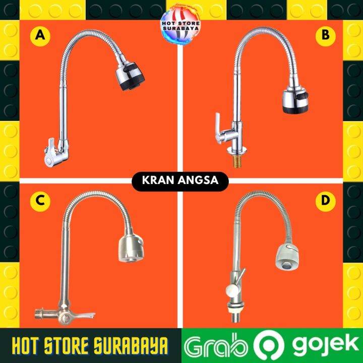 Kran Air Keran Flexible Meja Cuci Piring Kran Sink Fleksibel ORIGINAL ...