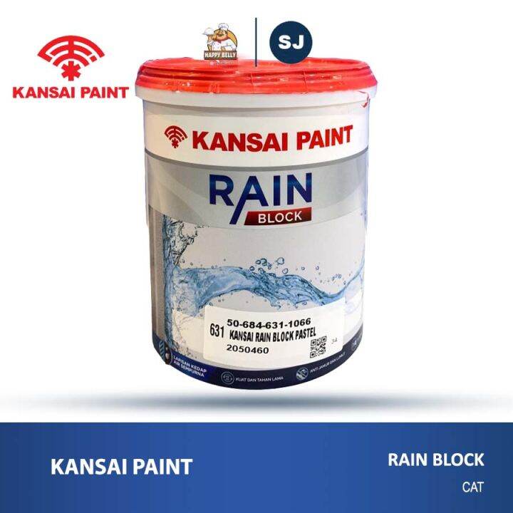 cat anti bocor Kansai Rain Block 1 kg tembok / antibocor waterproofing ...