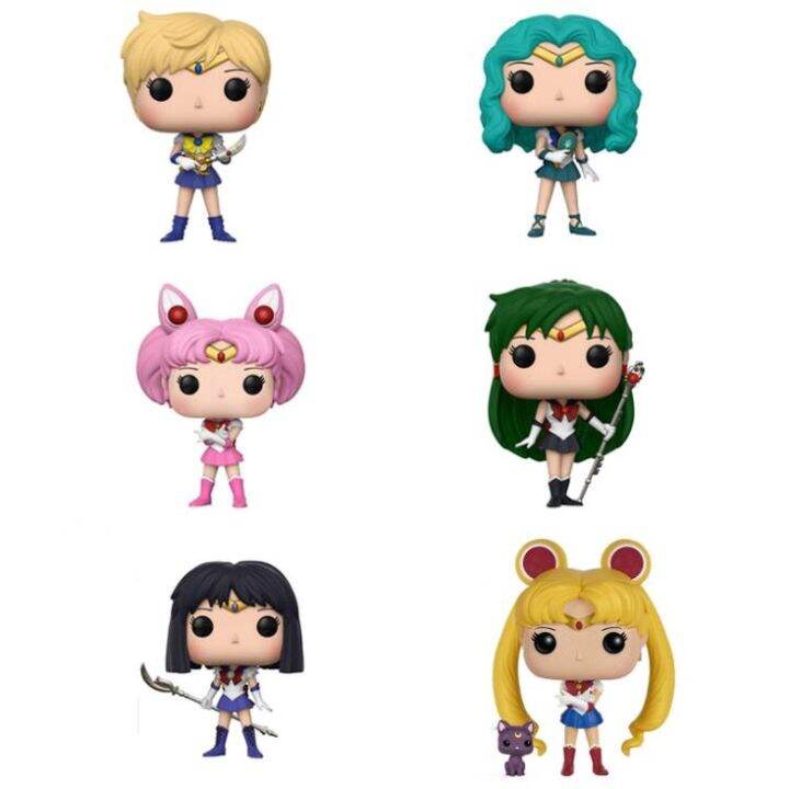 ของเล่น Sailor Moon Chibi POP FUNKO รูปดาวพลูโต Luna Uranus Saturn ...