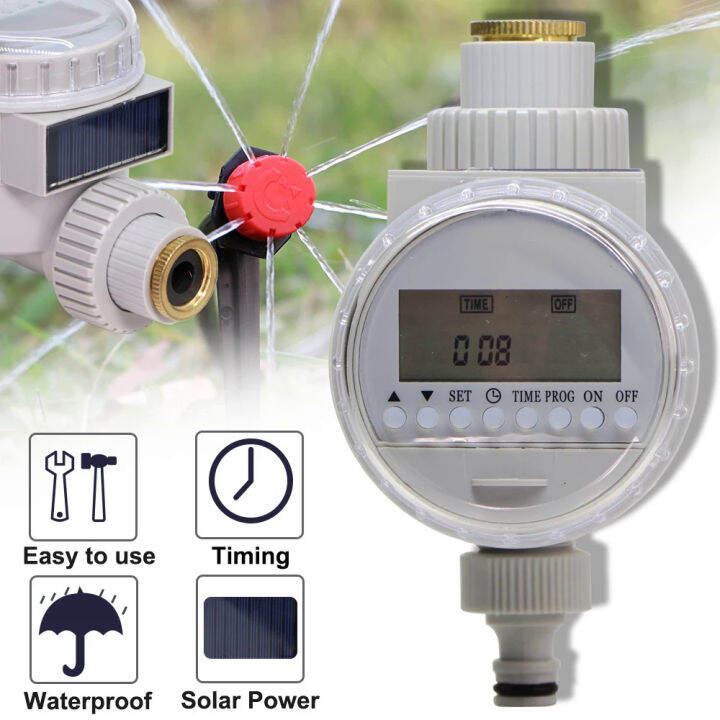 Solar Power Watering Timer Garden Irrigation Controller Mechanical ...