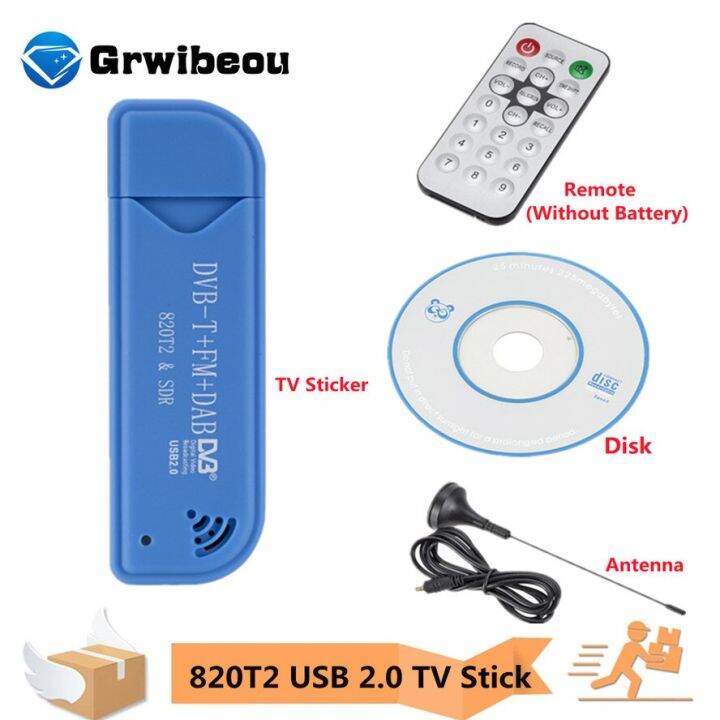Mini Portable TV stick 820T2 Digital USB 2.0 TV Stick DVB-T + DAB + FM ...