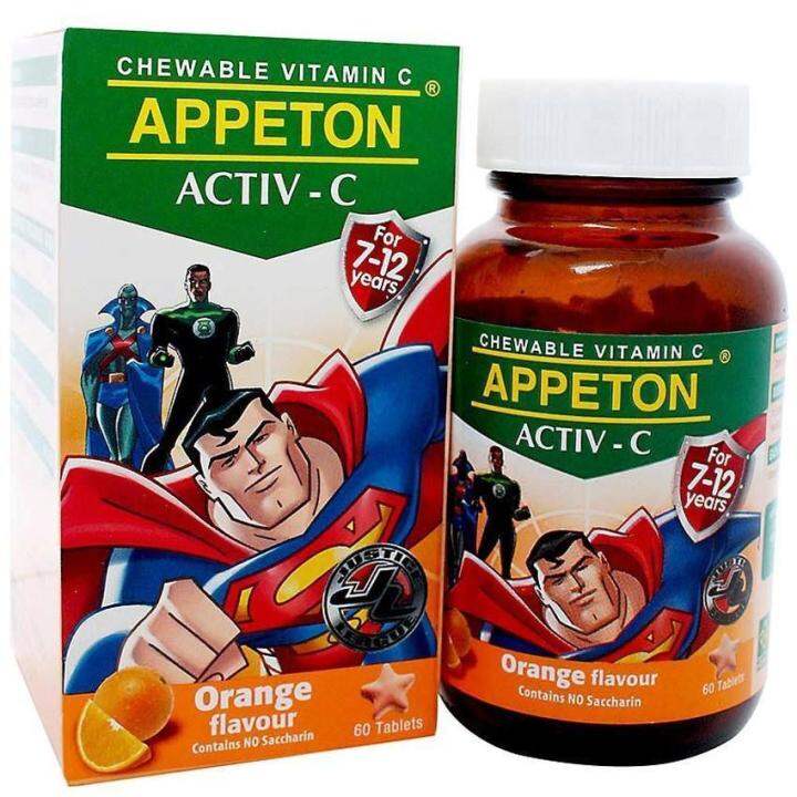 APPETON ACTIV C Orange Flavour 60s Superman 100mg | Lazada