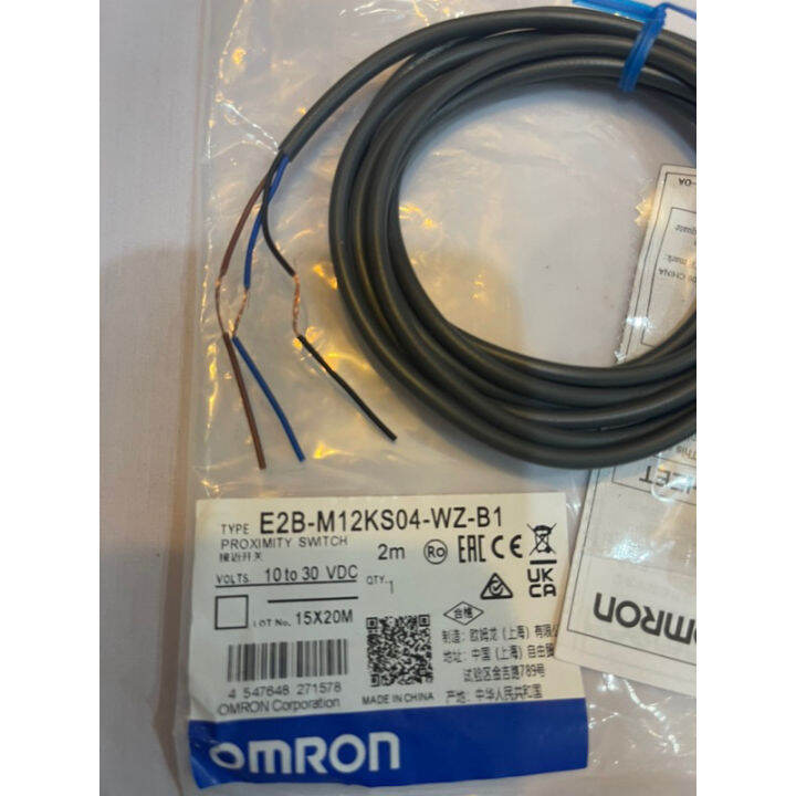 แท้ E2B-M12KS04-WZ-B1 MADE IN JAPAN งานแท้ จับโลหะ หัว M12 หัวเรียบ ...