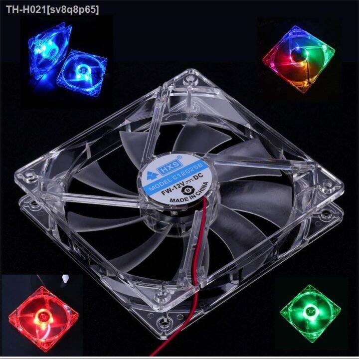 ஐ 12V 0.20A 80mm CPU Cooler Fan 4 LED Silent PC Computer Case Cooler ...