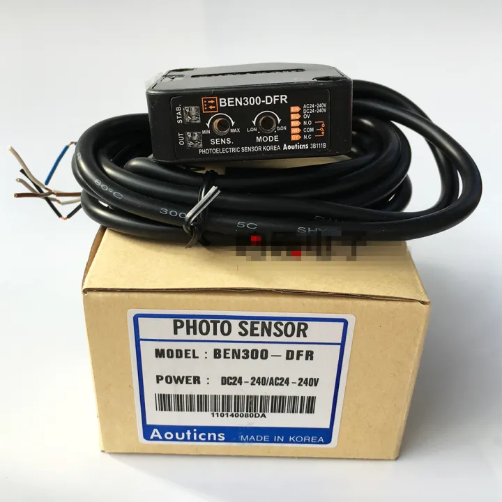 BEN300-DFR ACDC Diffuse Reflective Photoelectric Switch Sensor Sensing Distance 300mm Autonics ...