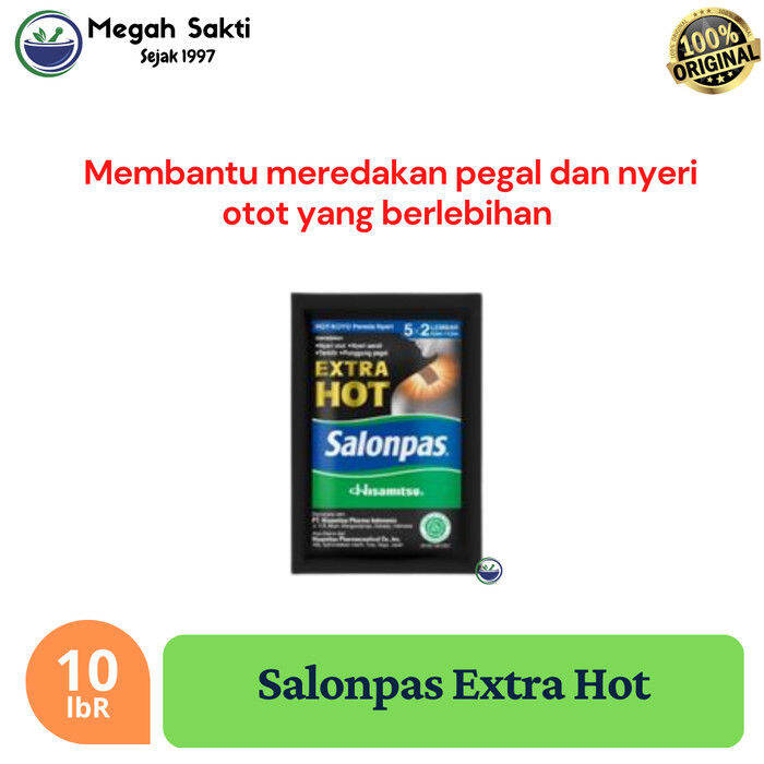 MTS - Salonpas EXTRA HOT 10's - Koyo Pereda Nyeri Ekstra Panas ( HITAM ...