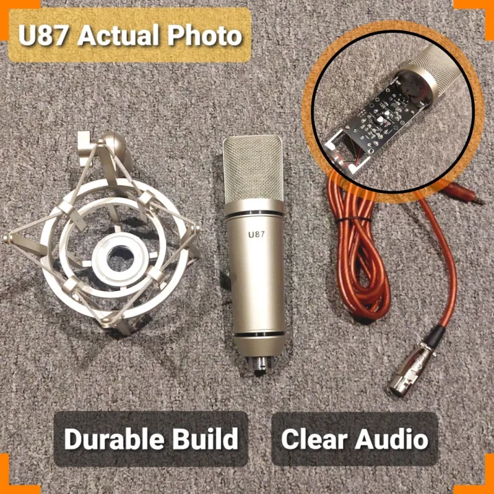 PREMIUM QUALITY U87 Condenser Microphone for Streaming and Recording ...