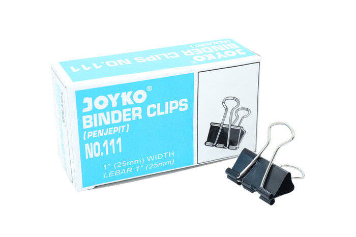 Binder Clips Joyko Binder Clips No 111 Penjepit Kertas Paper Clip Besar ...