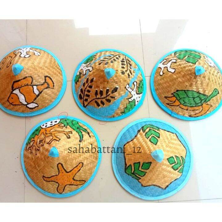 CAPING ANAK TK MOTIF TEMA LAUT / CAPING DIAMETER 38 CM STANDAR | Lazada ...