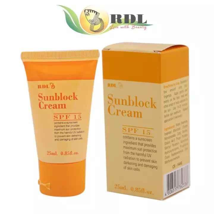 RDL Sunblock cream SPF15 25ml | Lazada PH