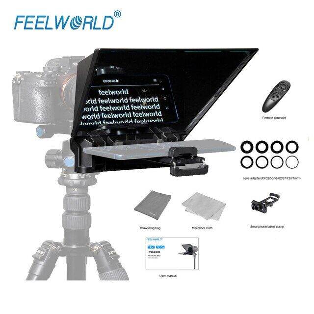 TI1Y TP2 Portable Teleprompter DSLR Camera with Remote Control Phone Recording Mini Inscriber ...